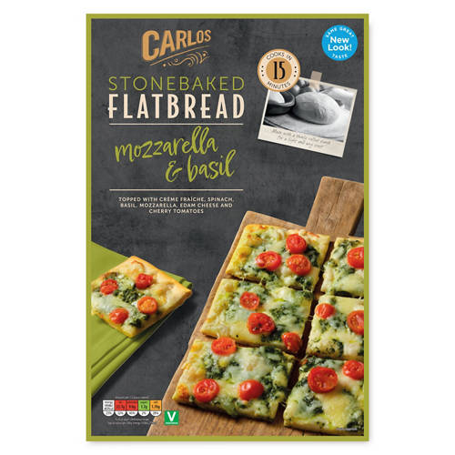 Mozzarella & Basil Stonebaked Flatbread | ALDI UK